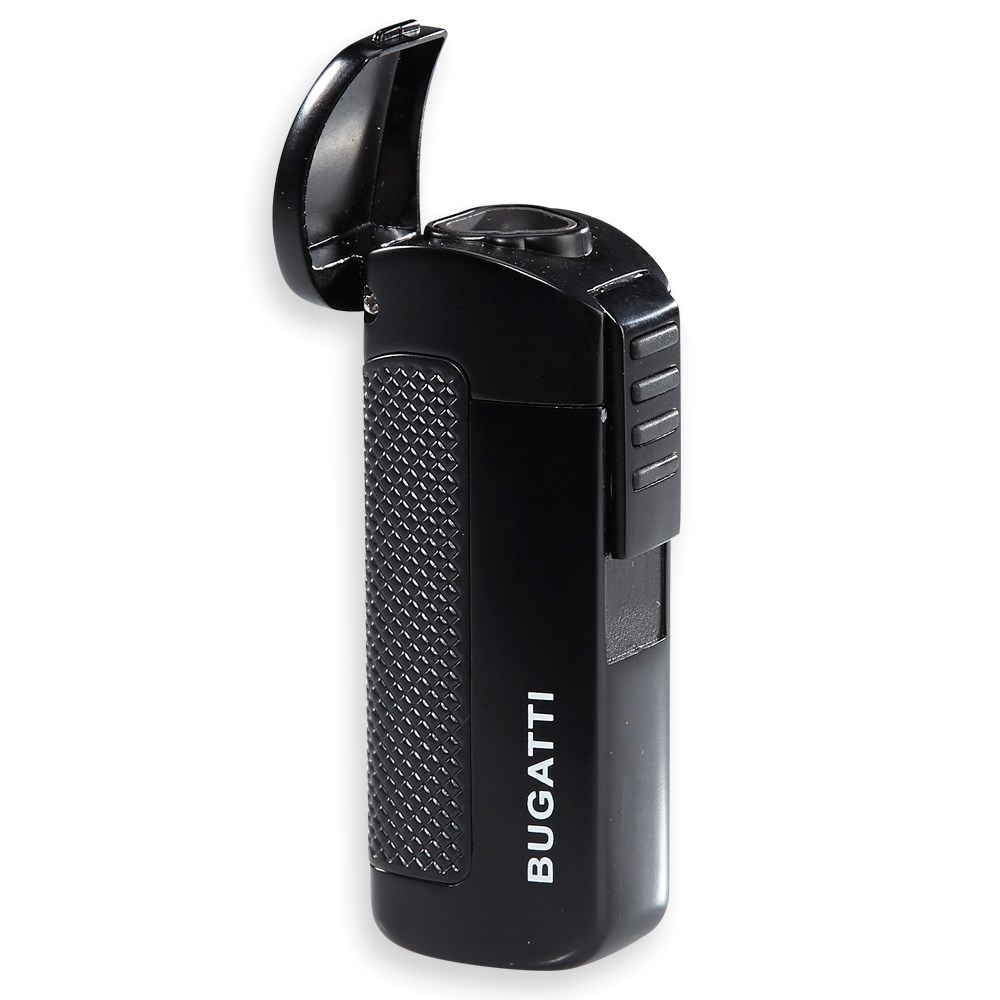 Bugatti CEO Triple-Flame Torch Lighter - Black - CigarBid