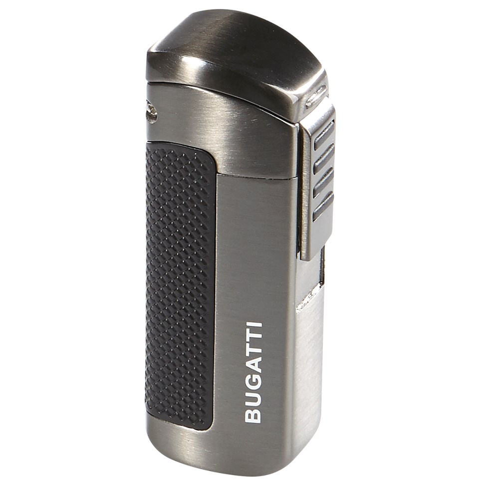 Bugatti CEO Triple-Flame Torch Lighter - Gun Metal - CigarBid