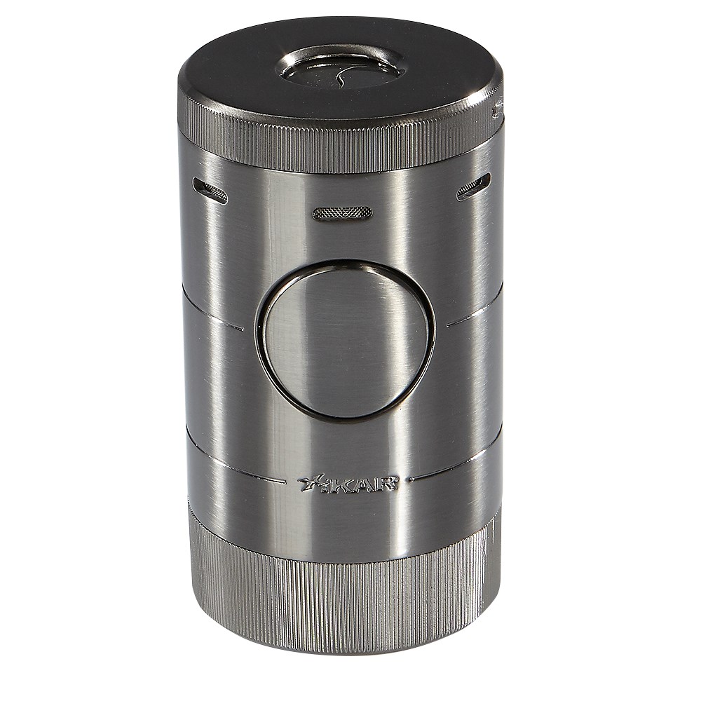 Xikar Volta Quad Table-Top Lighter - Gun Metal - CigarBid