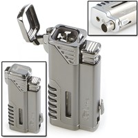 Jet Line New York Triple-Flame Lighter - Gun Metal - CigarBid